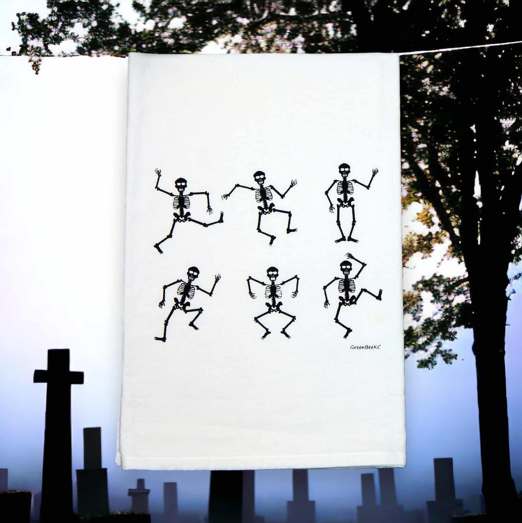 Halloween Tea Towels - Spooky Kitchen Decor & Festive Cotton Linens ...